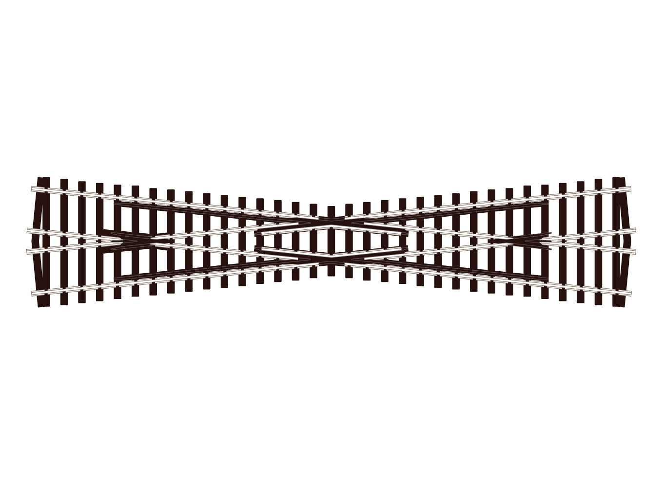 Peco SL94 - OO/HO Crossing, Long - Insulfrog – Grandad's Train Shop